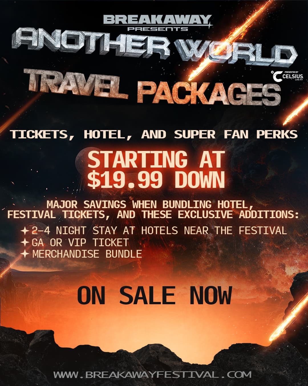 Breakaway Another World 2024 Ticket and Hotel Packages | Jampack